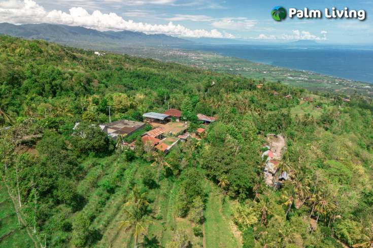 Unique Land Shape in the Hills Cempaga Village BPI Bali